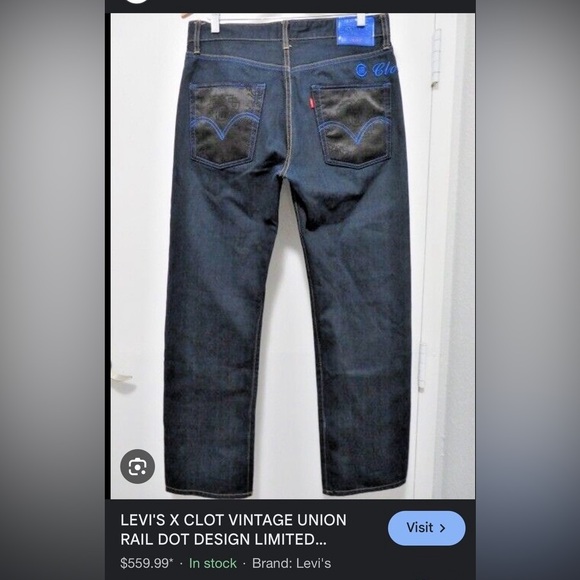 Levi's | Jeans | Levis X Clot Vintage Union Rail Dot Jeans | Poshmark